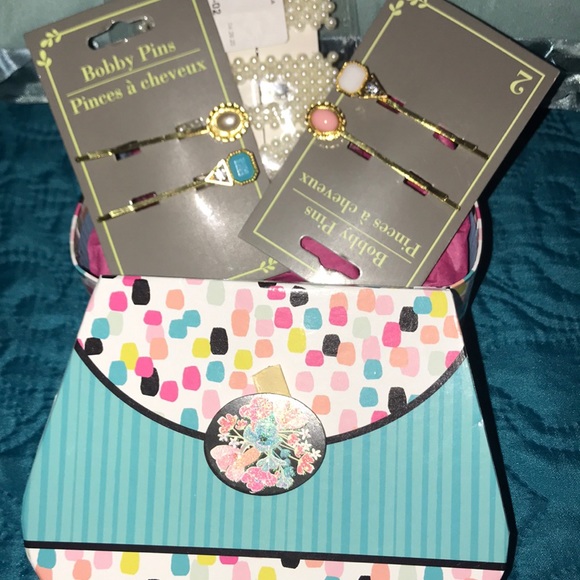 Pink Magnolia | Accessories | New Barrettes In A Keepsake Purse Box ...